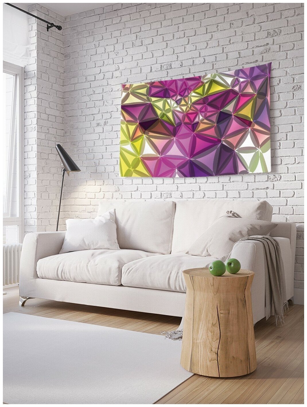 Горизонтальное фотопанно JoyArty на стену "Витражный фантом", 100x150 см