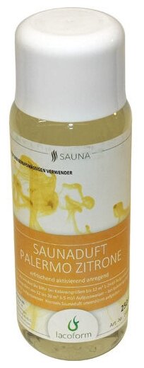 Аромат для бани и сауны Lacoform "Палермский лимон", на основе натуральных эфирных масел, 250 мл