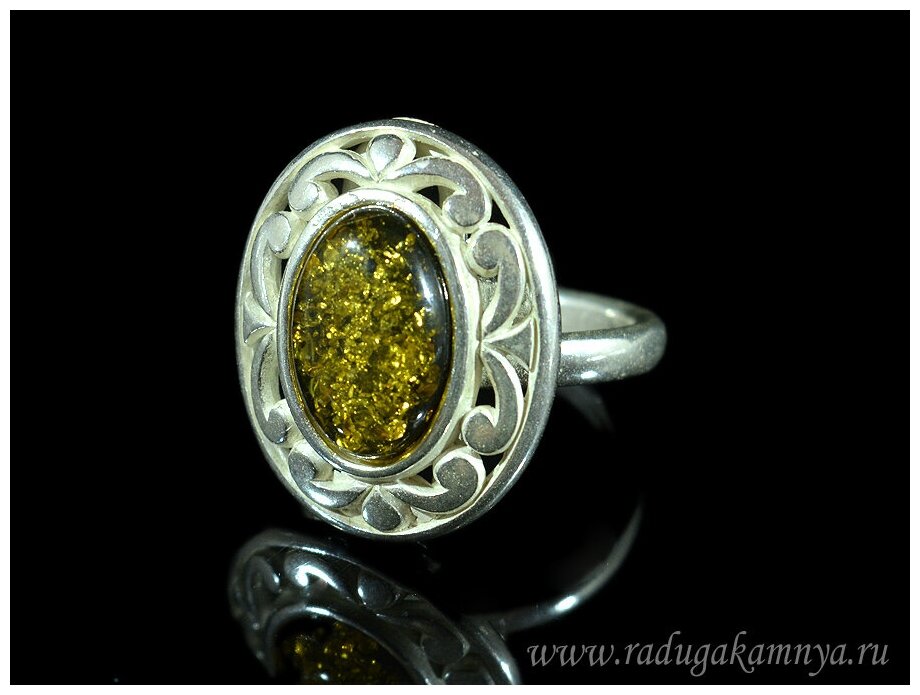 Кольцо, янтарь