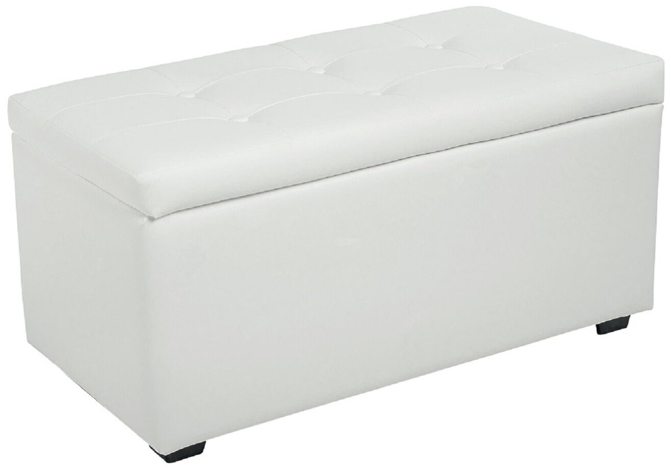 Пуф Мартин, экокожа белый, 40*80*45 см.