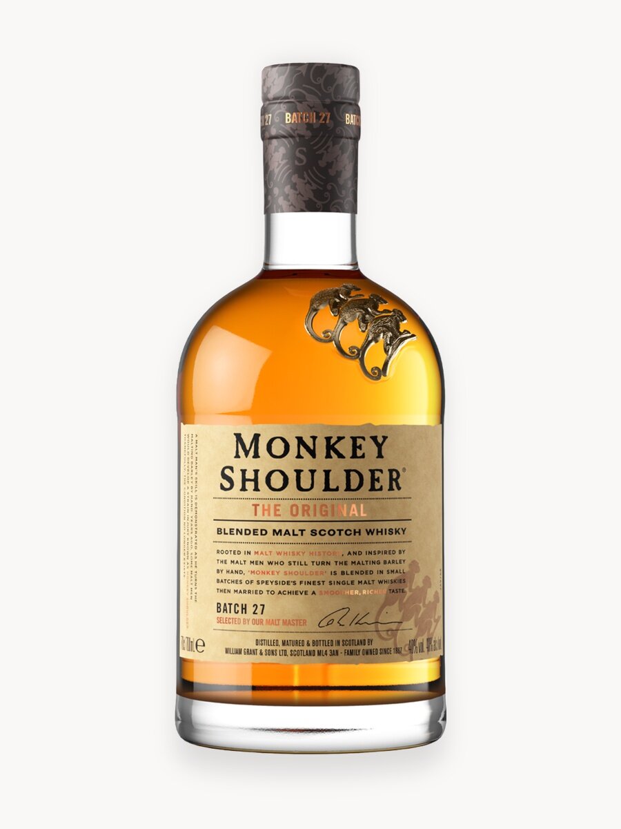 Виски "Monkey Shoulder", купажированный, 0,7 л, 40%, Шотландия