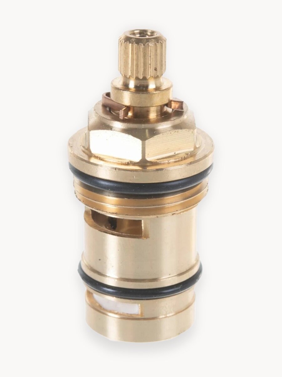 Кран-букса Frap F52-6 , керамика, 20 шлица, для душа, цвет золотистый