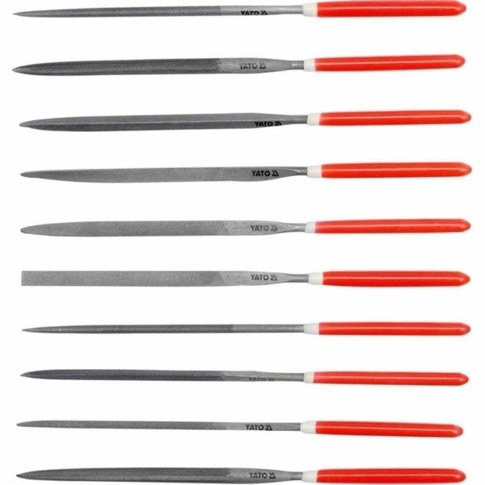 Набор надфилей YATO 140x65мм 10пр YT-6163 37146163 092 1 прочной конструкции