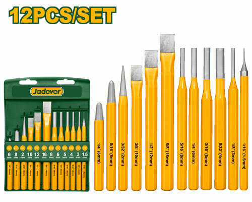 Набор выколоток и зубил Jadever, 12шт