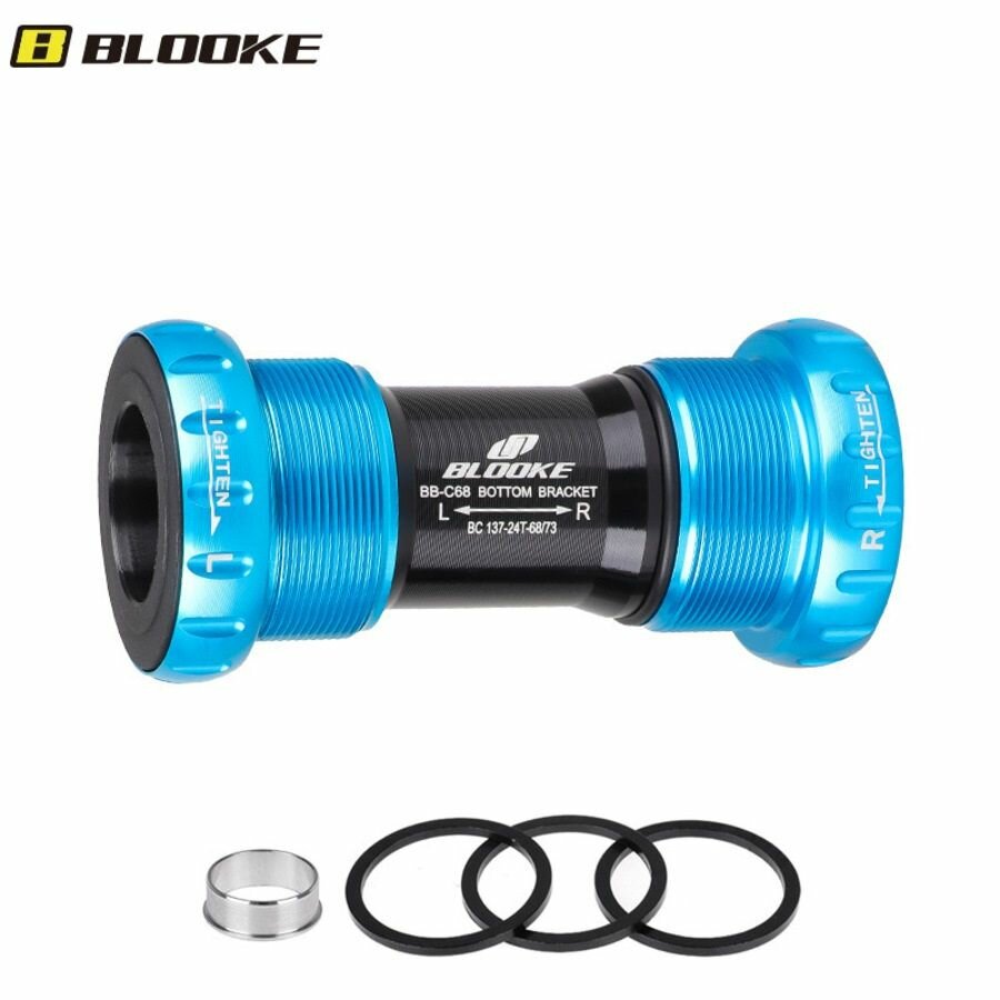 Каретка hollowtech 2 BLOOKE BB52 Синяя