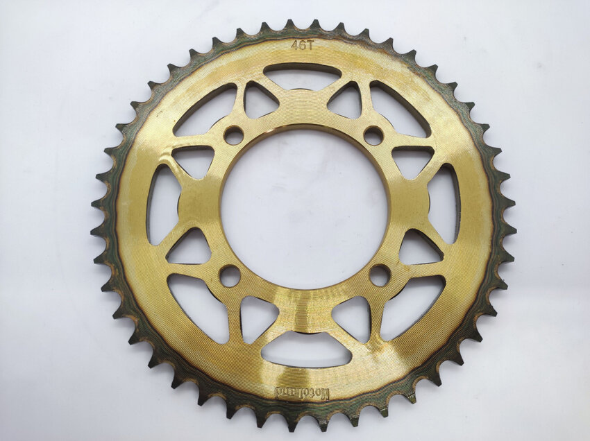 Звезда ведомая 428-46 на питбайк 4х92х76, закаленные зубья