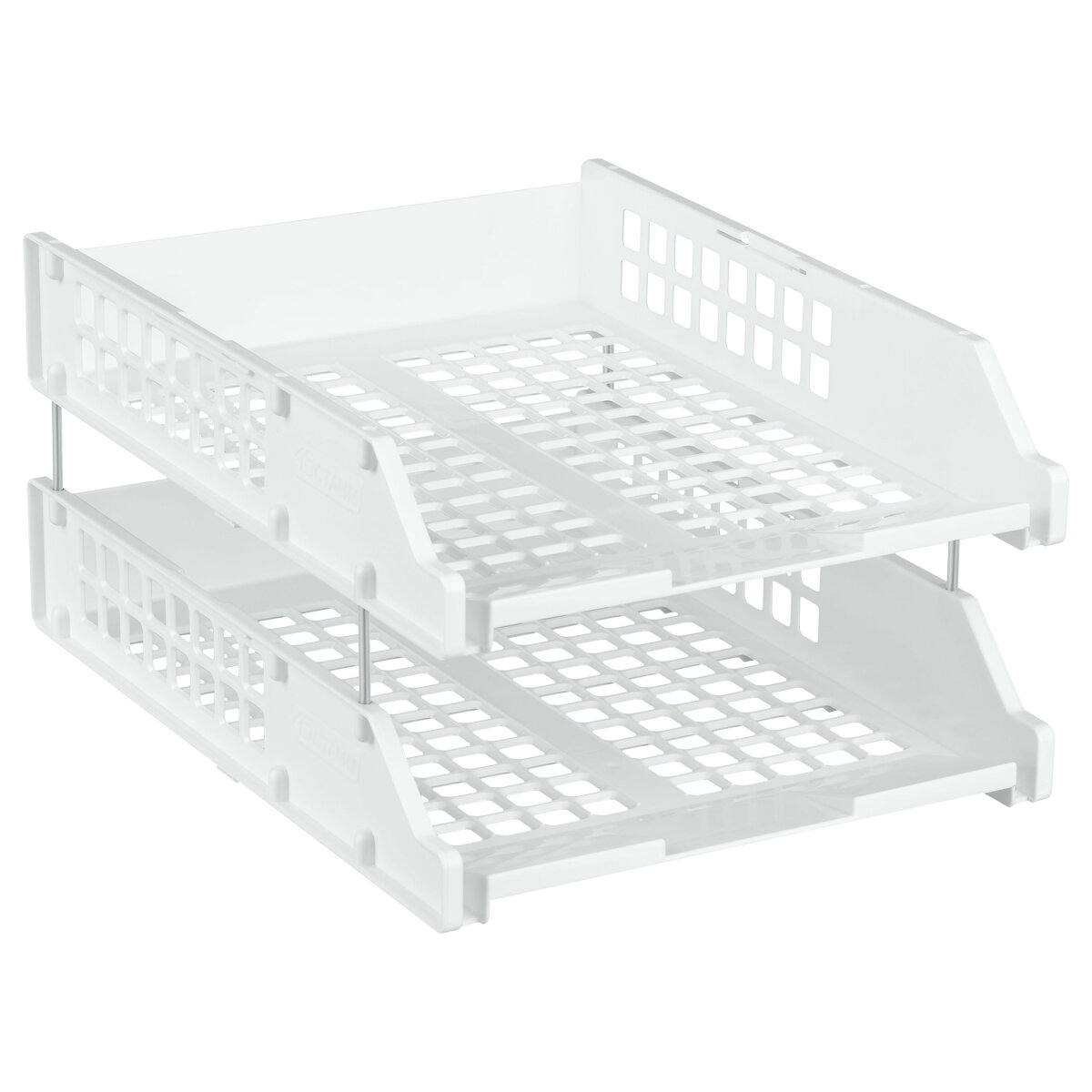 Лоток горизонтальный пластик 260мм 2отд. белый Strong СТАММ ЛТГ-31717