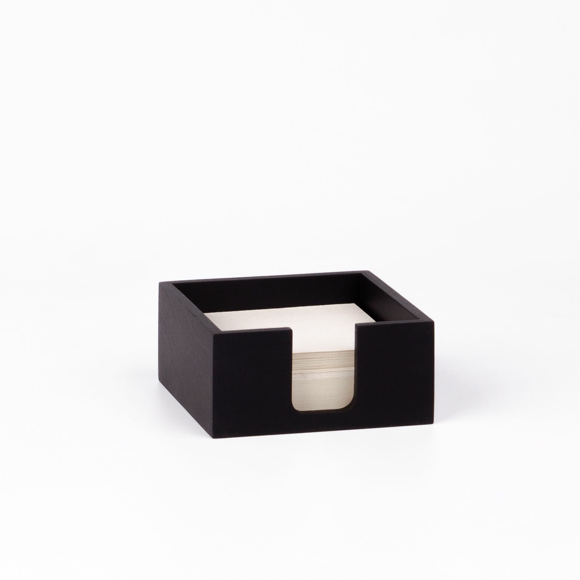 Бокс для заметок и записей Notiko, дерево, черный