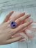Кольцо Seit Jewelry, бисер, черный/фиолетовый