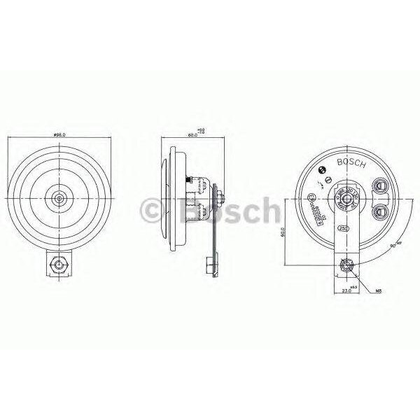 Звуковой сигнал, BOSCH 0 986 320 130 (1 шт.)