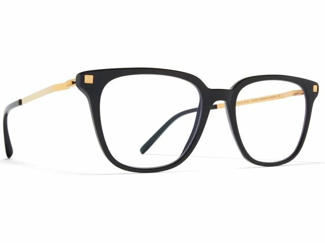 Оправа MYKITA QVAJA 919, цвет C6-BLACK/GLOSSY GOLD, CLEAR (3000010029522)