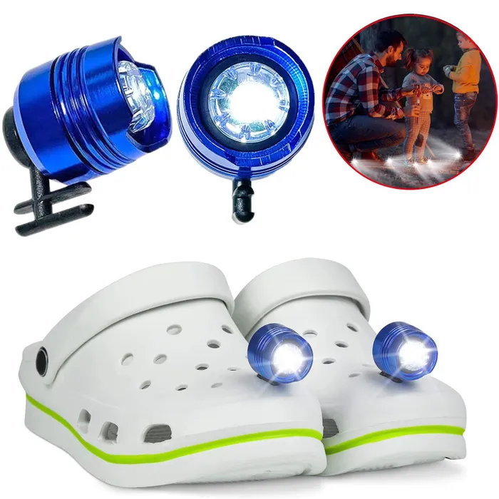 Фонари Jibbitz для обуви Crocs 2 шт голубой