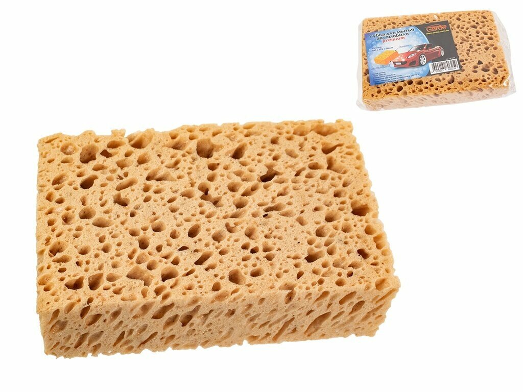 Губка для мытья автомобиля крупнопористая. Губка для авто.