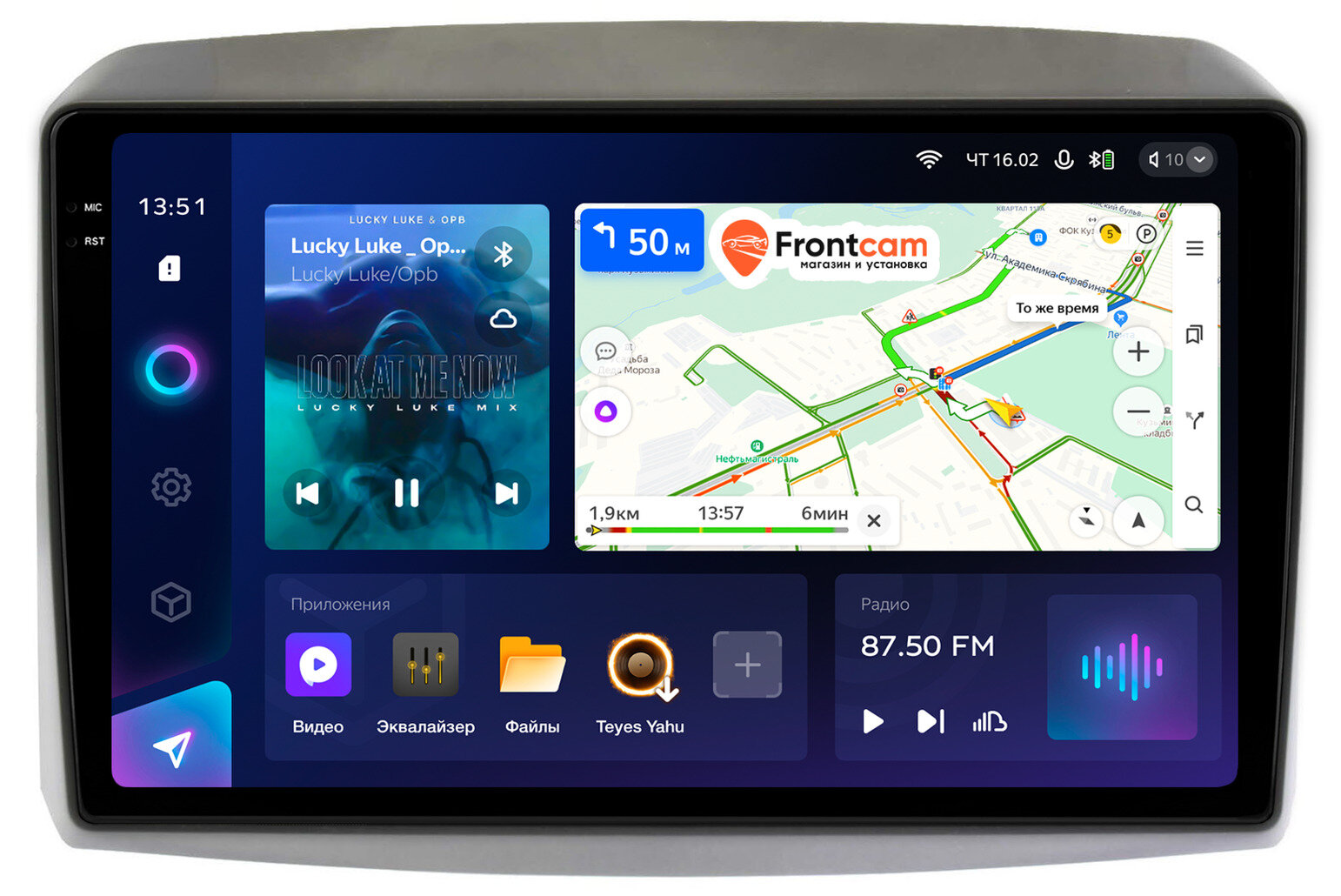 Штатная магнитола Teyes CC3 2K 4/64 10.36" RM-10-1254 Kia Sorento 3 Prime 2014-2020 Android 10 (4G-SIM, DSP, QLed)