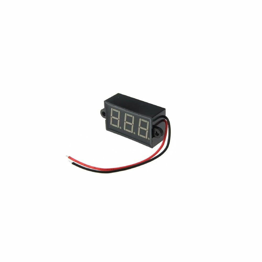 Вольтметр 3.5-30VDC RED 24*42 IP68
