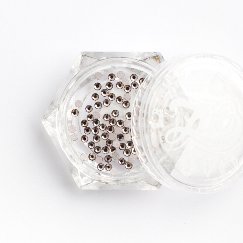 Стразы стеклянные Gray SS4 Zoo Nail Art №1099 (1,5 мм) 100 шт