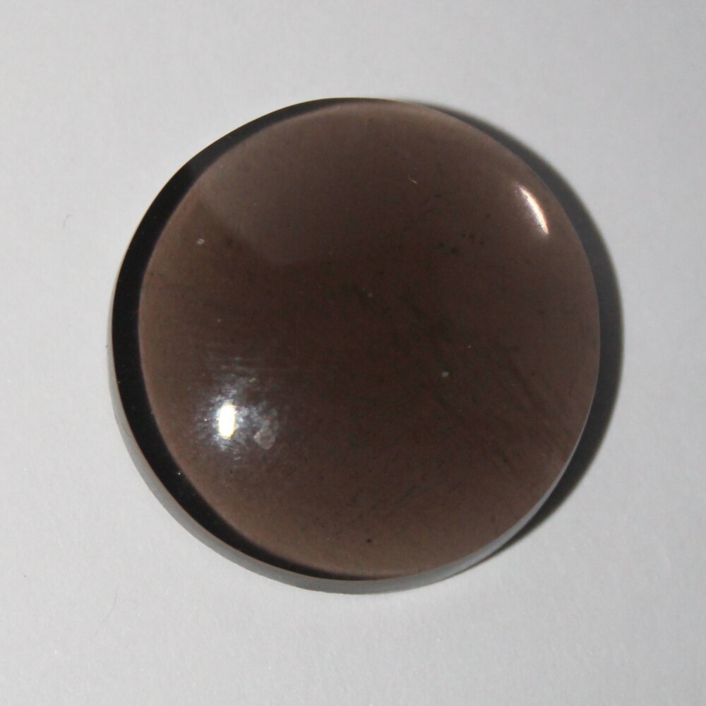 Коллекционный кабошон Обсидиан, 23х23х3 мм, Армения, "True Stones"