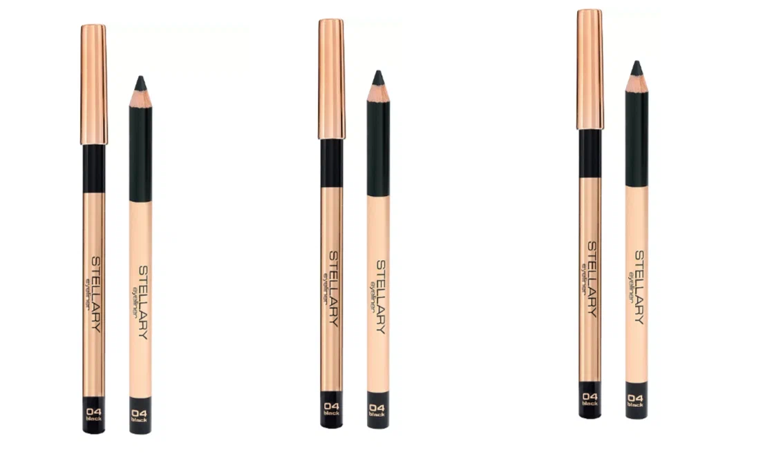 Карандаш для глаз Stellary Eyeliner, тон 4 Черный, 1,35 г 3 шт