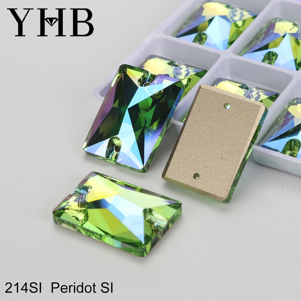 Стразы стеклянные YHB 214SI Peridot SI
