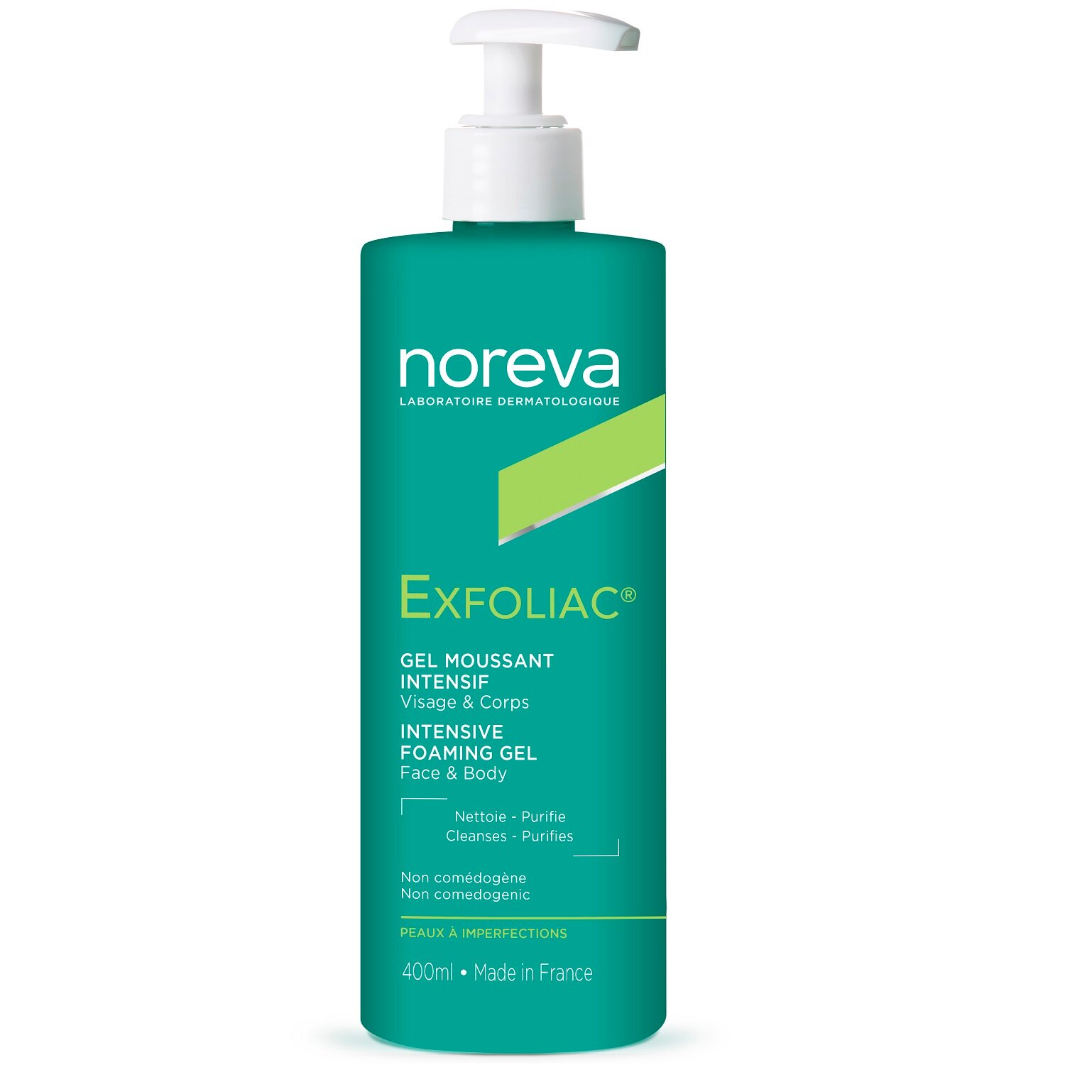 NOREVA эксфолиак Интенсивный пенящийся гель для лица и тела флакон 400 мл
