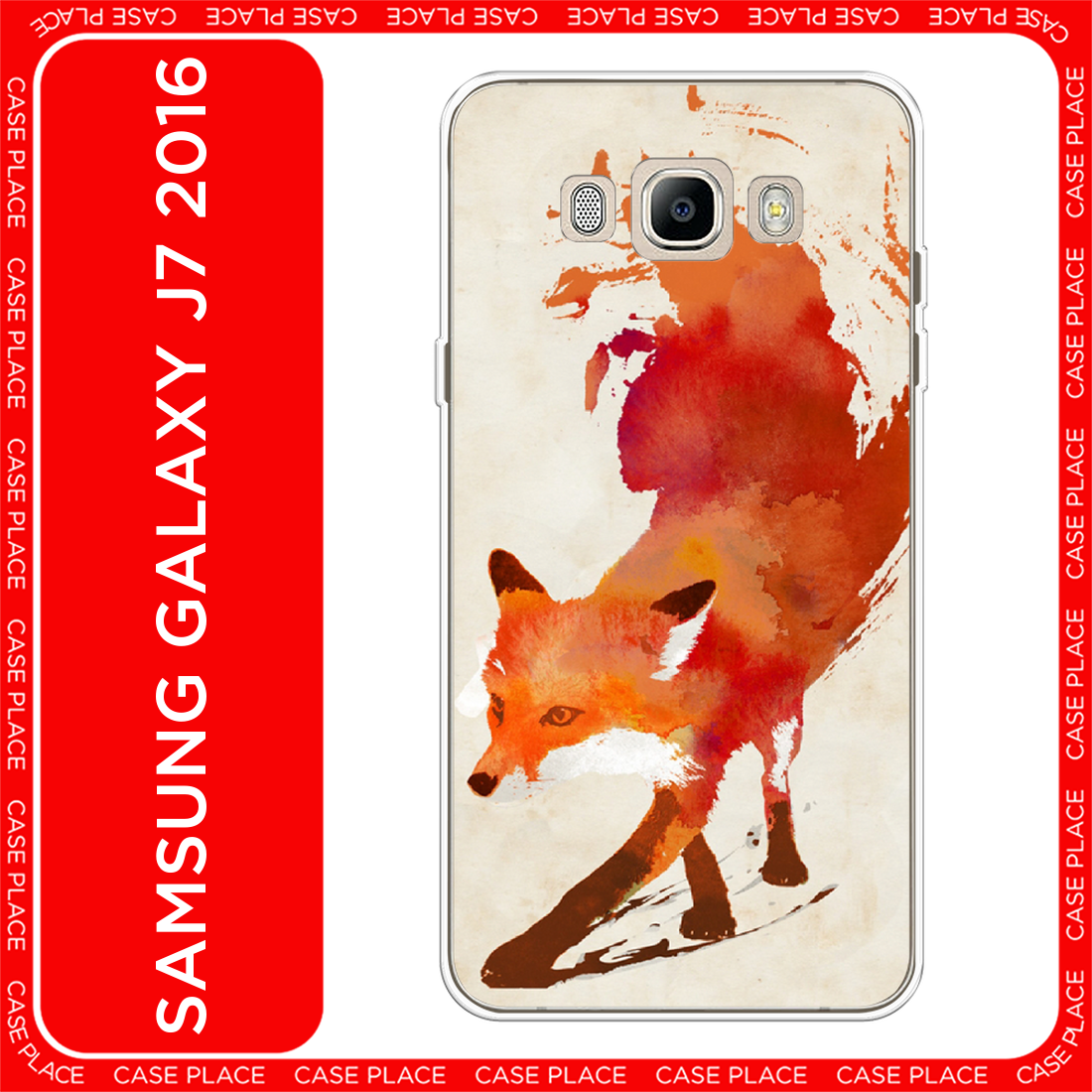 Чехол на Samsung Galaxy J7 2016 / Самсунг Галакси Джей 7 2016 с принтом Лиса