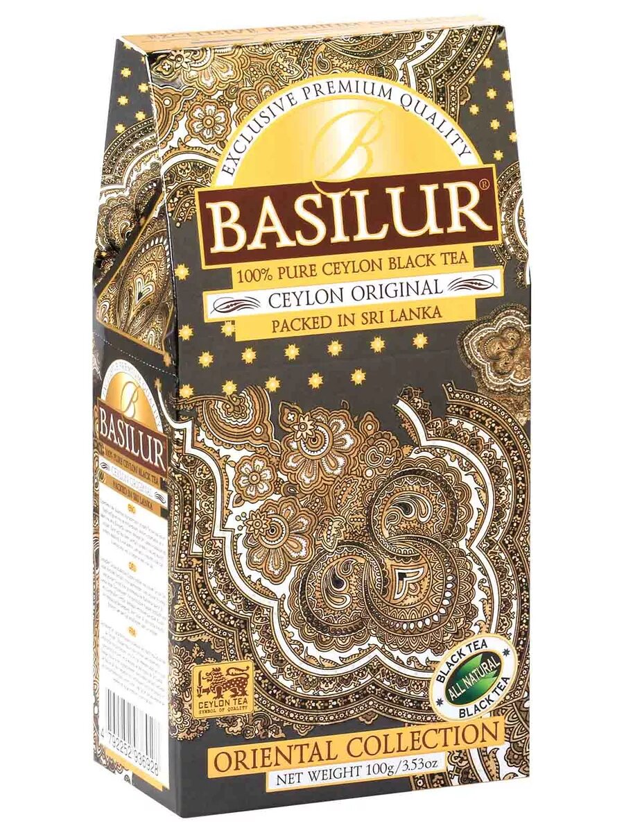 Чай Basilur "Восточная коллекция Цейлон Ориджинал", черный, листовой, подарок