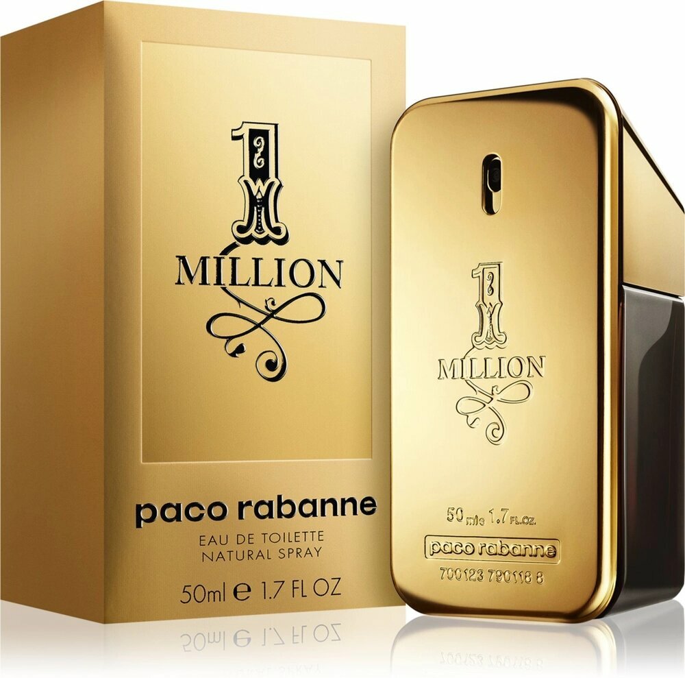 Туалетная вода Paco Rabanne 1 Million Eau De Toilette 50 мл мужская