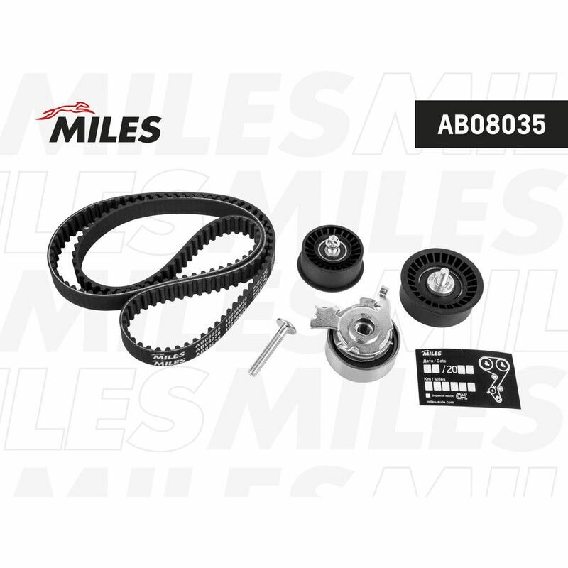Комплект ремня ГРМ для а/м CHEVROLET Lacetti, OPEL Zafira, Astra, MILES AB08035