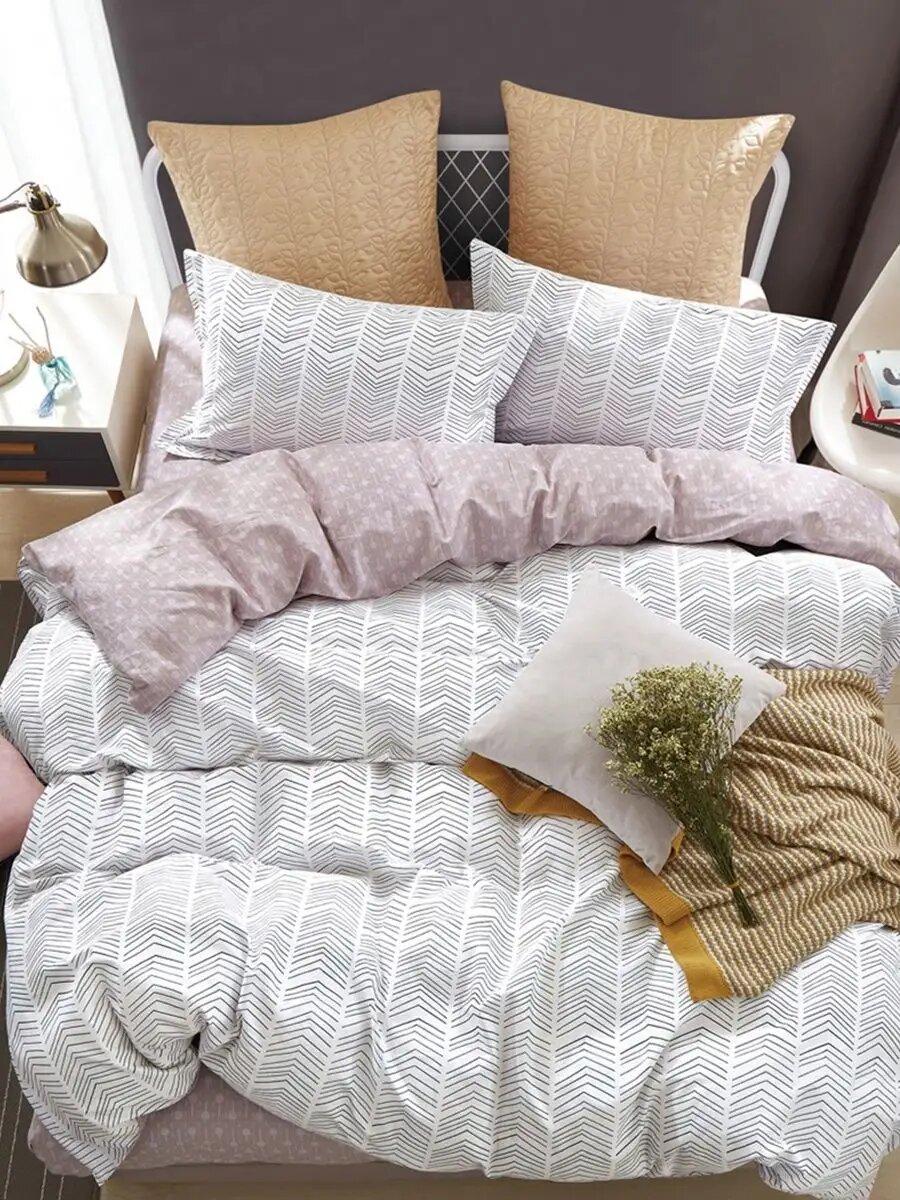 Постельное белье 2 спальное сатин наволочки 50х70 Twill