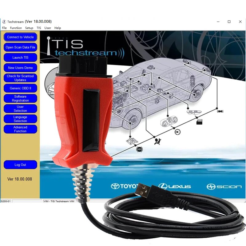 V160 JLR SDD Pro J2534 для Volvo 2014D и TOYOTA TIS Techstream 18.00.008 Сканер OBD2 3 в 1 PK MINI VCI OTC DICE for techstream