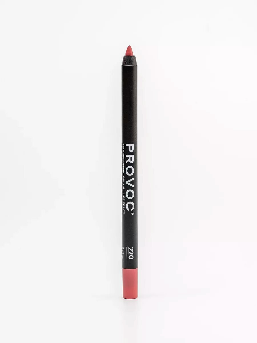 Provoc Gel Lip Liner Filler 220 Полуперманентный гелевый карандаш для губ (розовый)