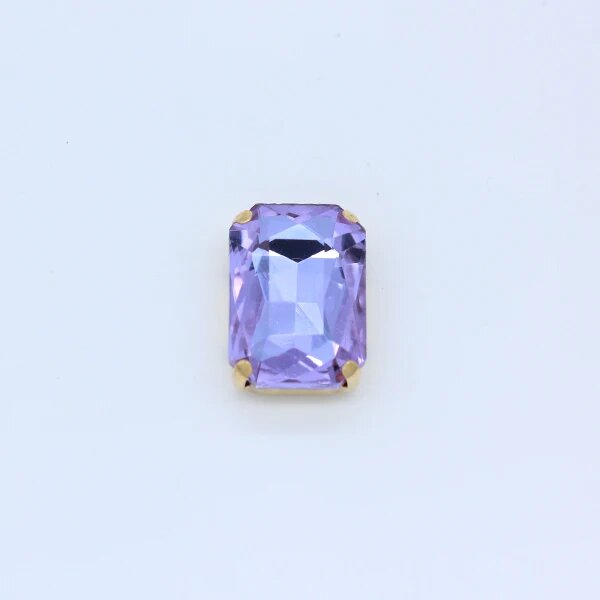 Хрустальные стразы для декора одежды Фиолетовый, 30p 4x6mm, lt violet