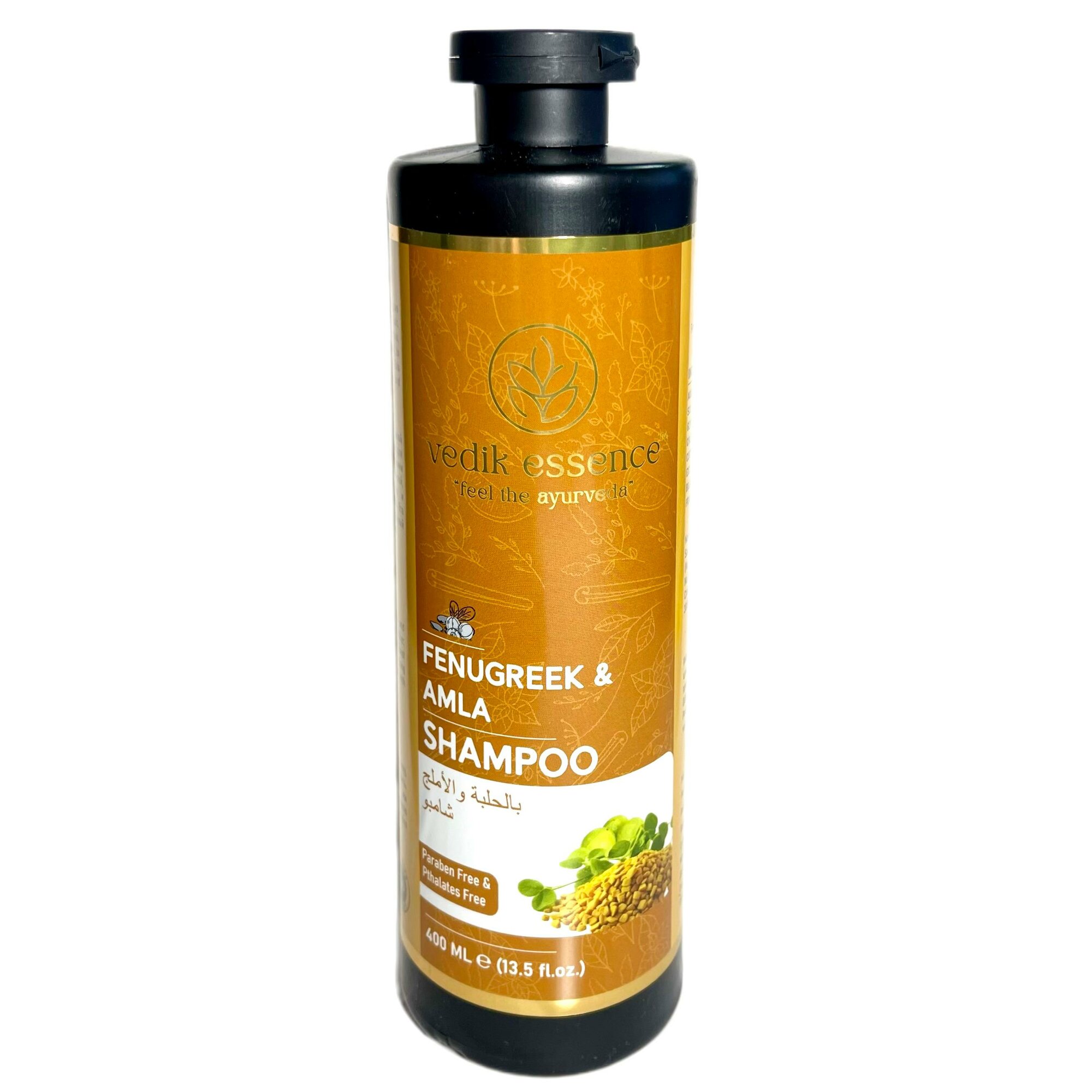 FENUGREEK & AMLA Shampoo, Vedik Essence (Шампунь пажитник И амла для укрепления и омоложения волос, Ведик Эссенс), 400 мл.
