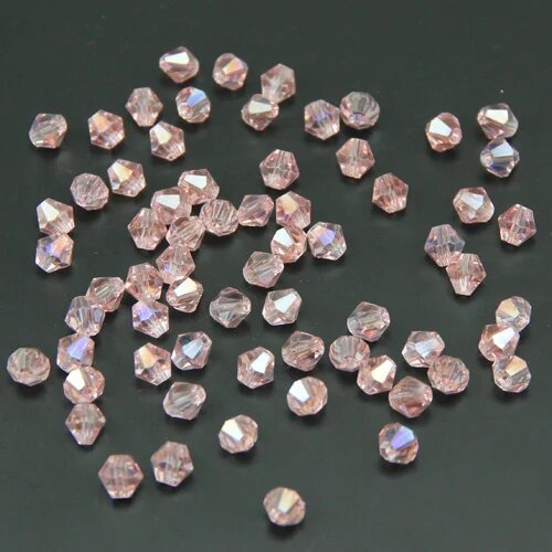 Кристаллы Swarovski 6 мм, розовый (202 Pink), 50 шт.
