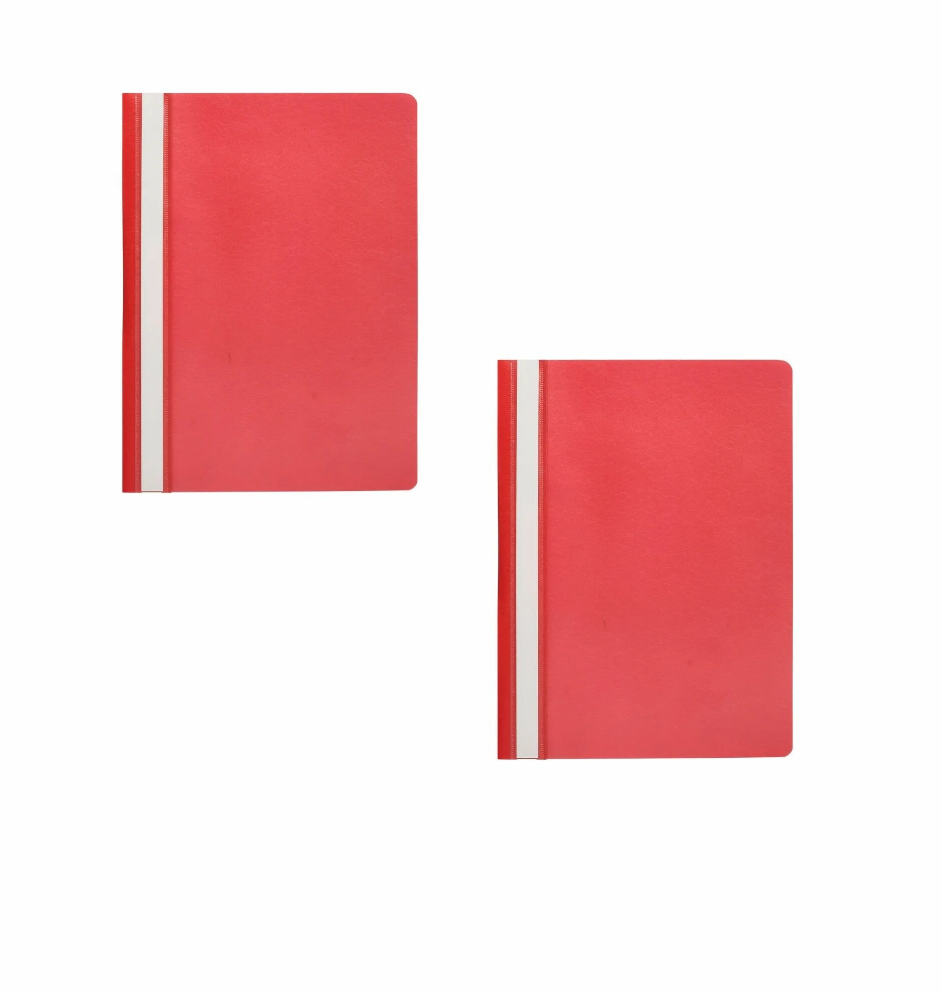 Attache Папка пластиковая с перфорацией, Красная, А4, 10 штук в упаковке, 2 уп/