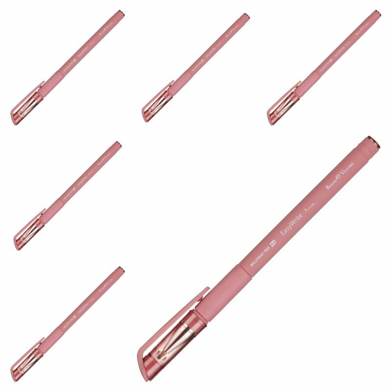 Bruno Visconti Ручка шариковая, EasyWrite Rio, неавтоматическая, 6 шт.