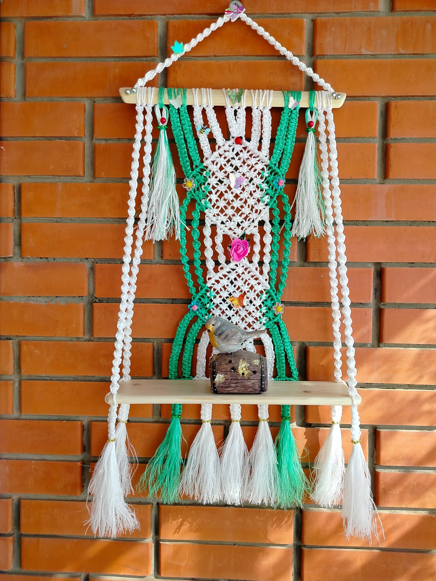 Полка интерьерная Макраме