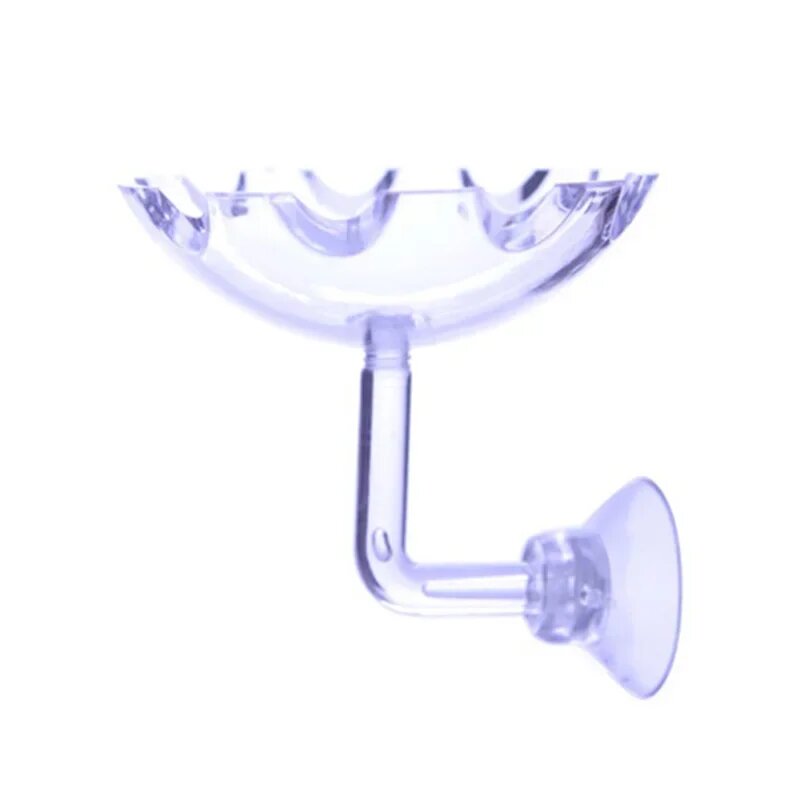 Прозрачная стеклянная кормушка для креветок Белый, A