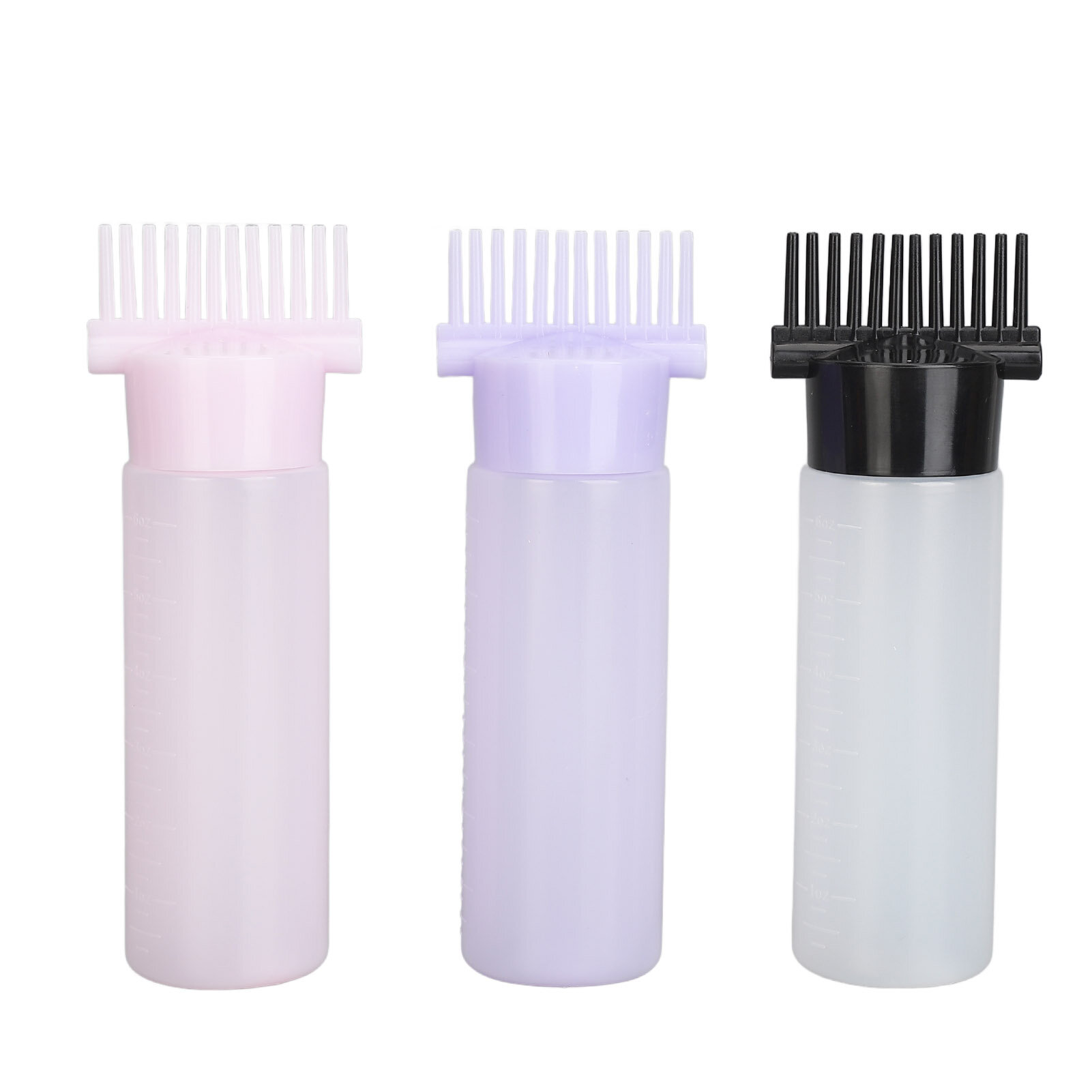 Флакон для окрашивания волос, 3 цвета, флакон с аппликатором для корней с градуированной шкалой для салонов красоты