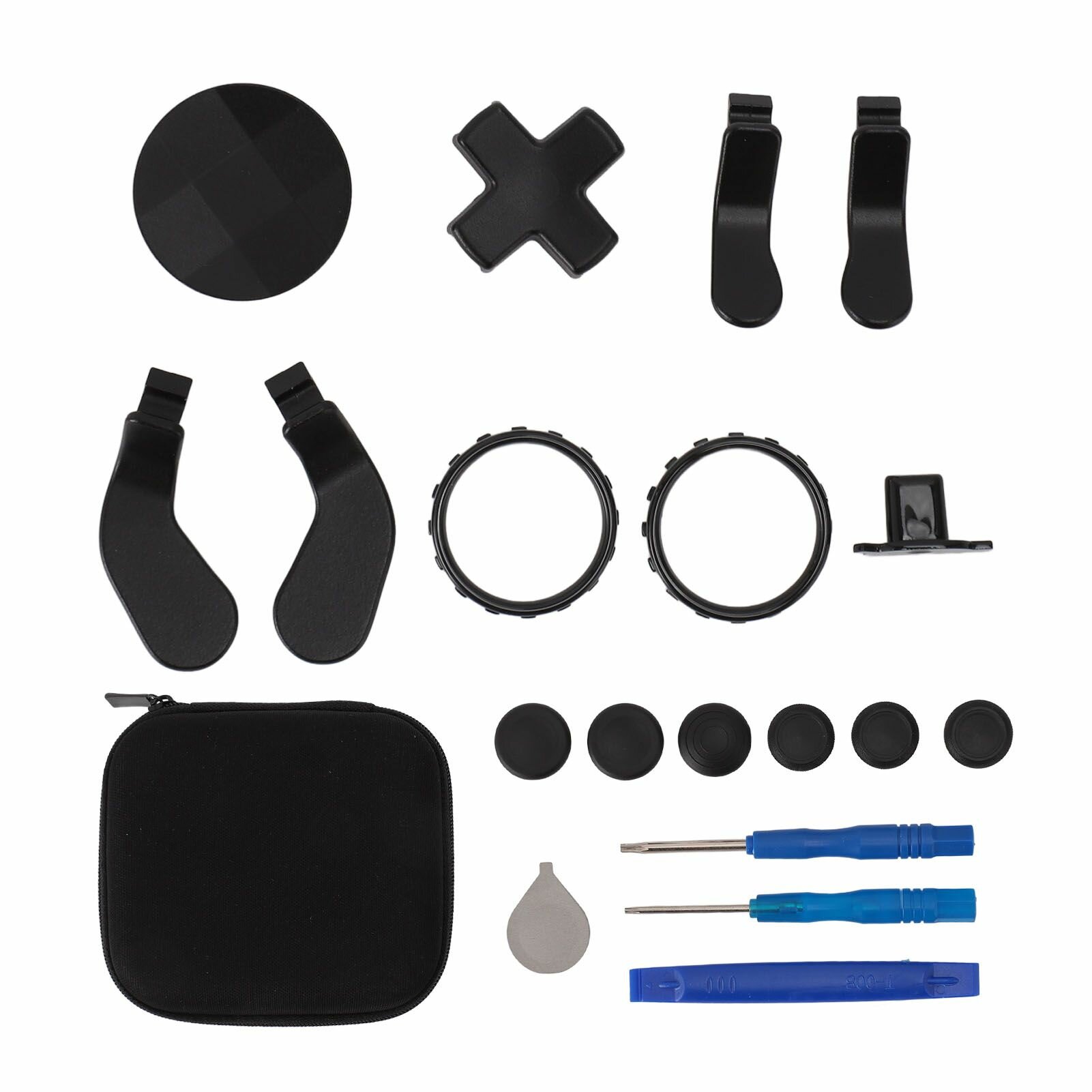 Стики для контроллера Xbox One Elite Series 2, игровые запасные части 15 в 1 для Xbox One, черные металлические стики высокого качества