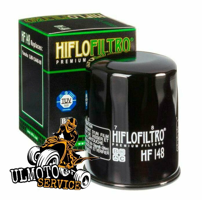 Масляный фильтр HifloFiltro HF148 для Yamaha Kodiak, Viking Wolverine FZ, MT Tenere, YZFR, XSR, TGB Blade Target Honda Mercury