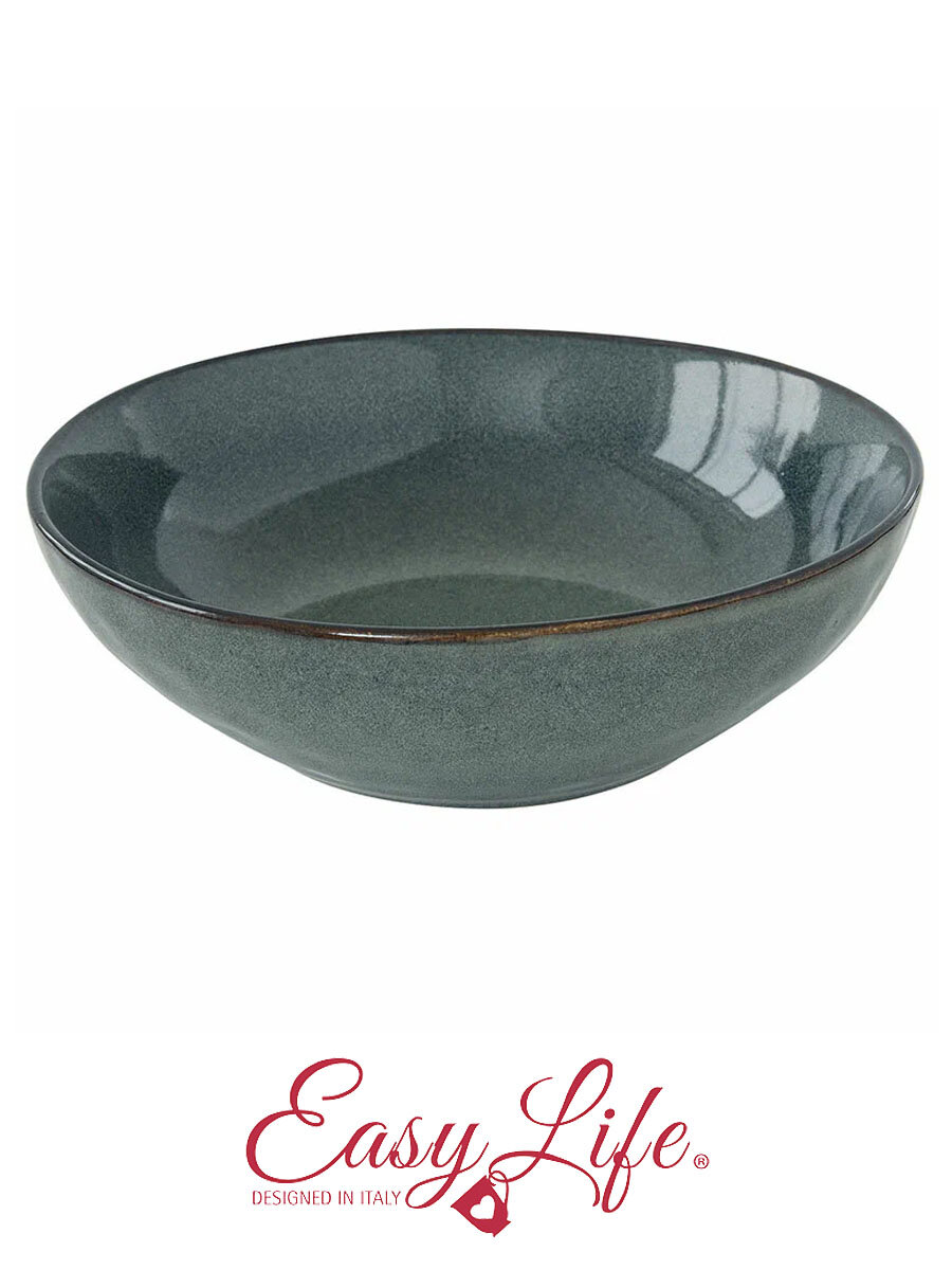 Салатник Easy Life Genesis, керамика, 26 см, зеленый, для СВЧ и ПММ