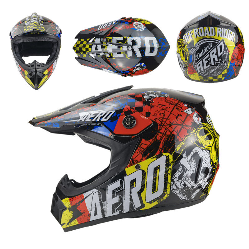 Шлем для картинга, горный велосипед, квадроцикл, скоростной спуск, размер M, черный