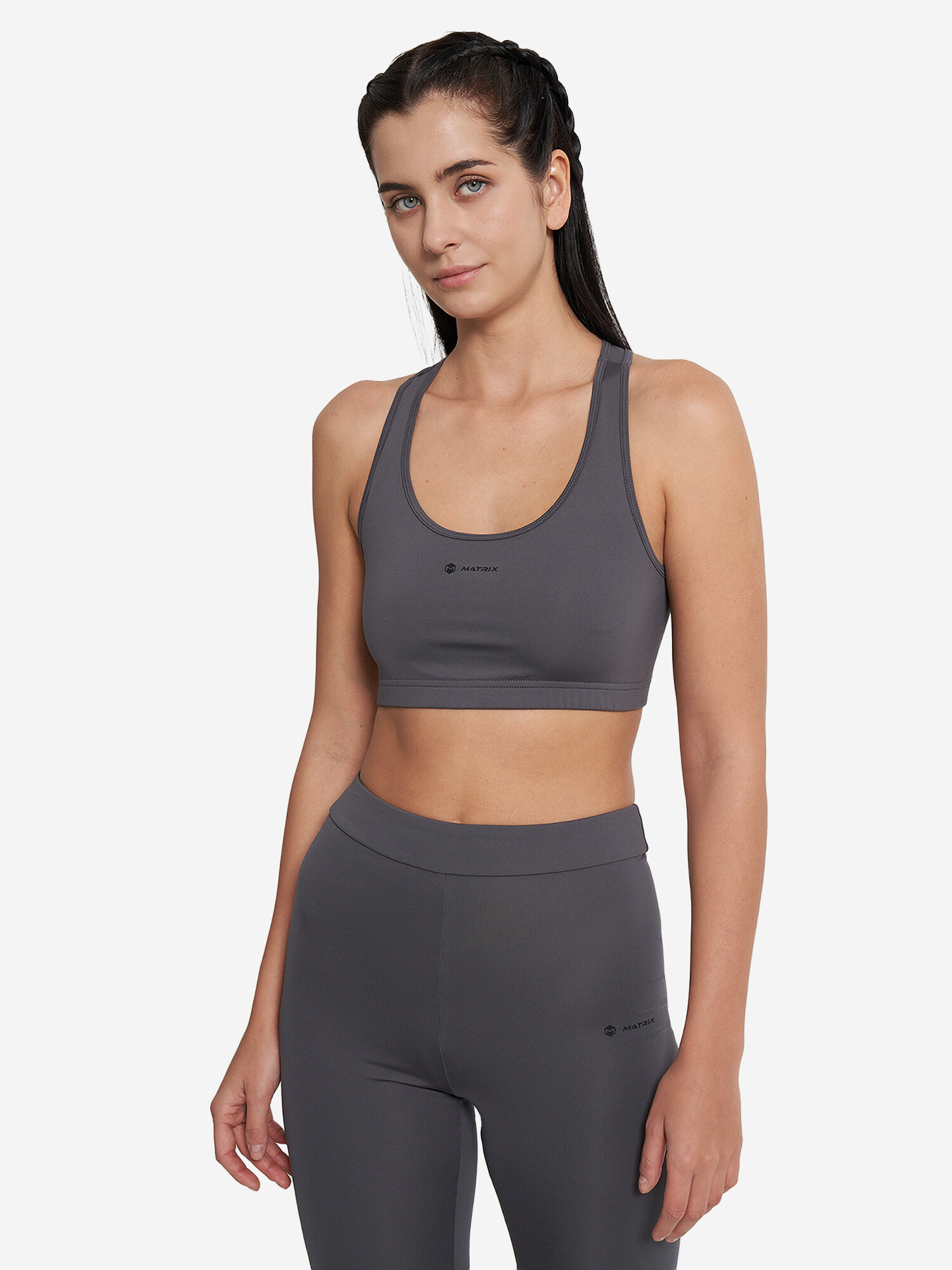 Топ спортивный MATRIX SPORT MPF Sports bras Light support, размер 46, серый — фото 1