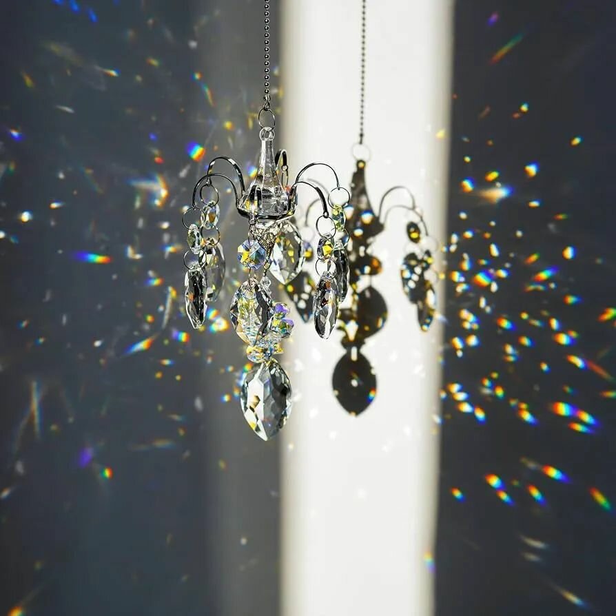 Подвесной хрустальный кулон ловец солнца для украшения интерьера, создающий красивые световые отражения в доме и саду