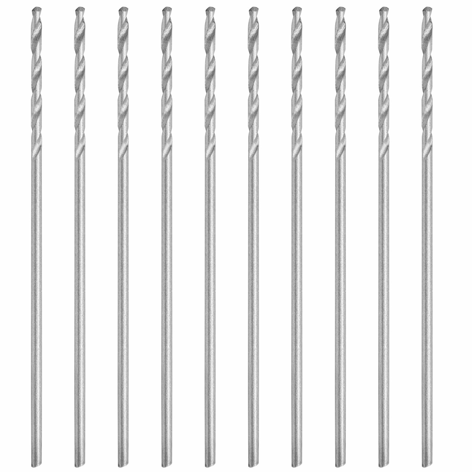 10 шт. спиральных сверл с прямым хвостовиком, маленькие, для сверления отверстий диаметром 0,75 мм. Инструменты и крепежные изделия.