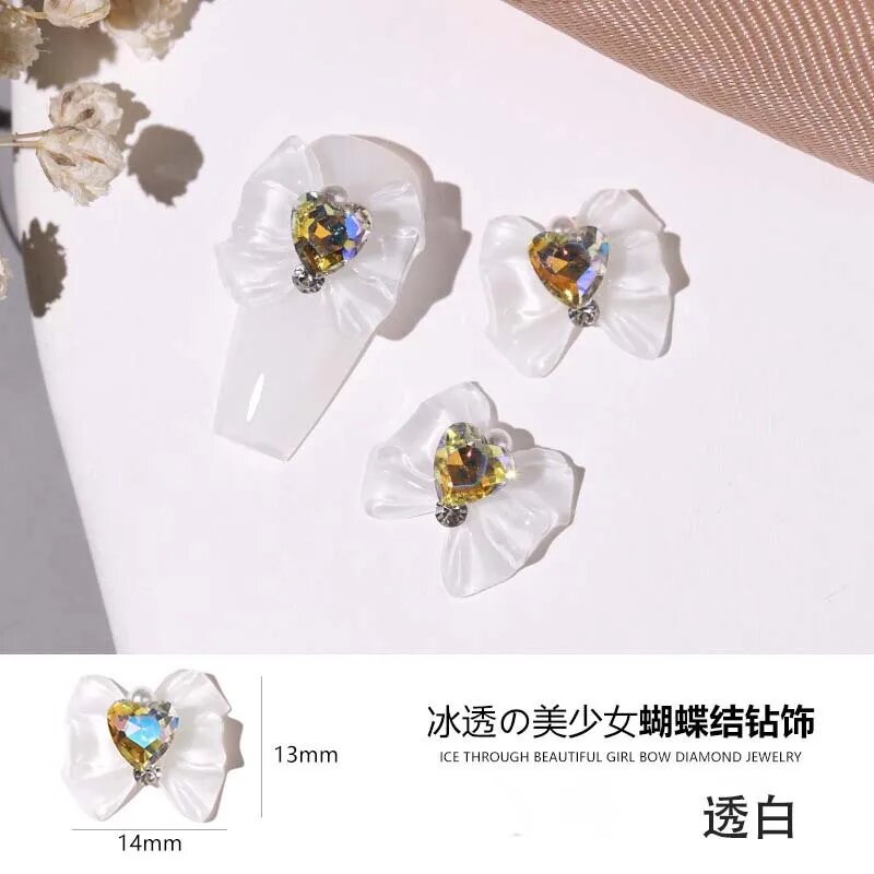 OAKRGB подвески для ногтей с бантом 10 шт. 10Pcs Bowknot