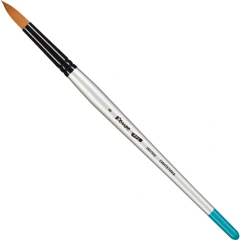 Кисть художественная Комус Арт синтетика мягкая, кругл,№08, короткая ручка