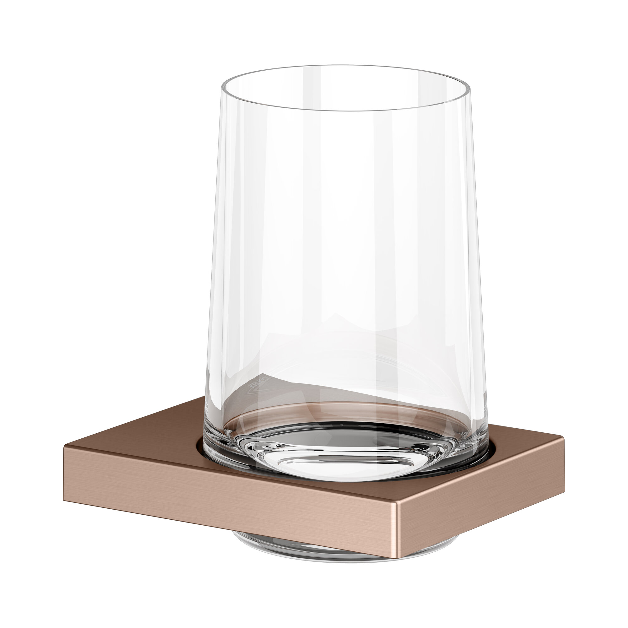 Держатель стакана Keuco Edition 11, в комплекте с хрустальным стаканом, красное золото шлифованное 11150 299000