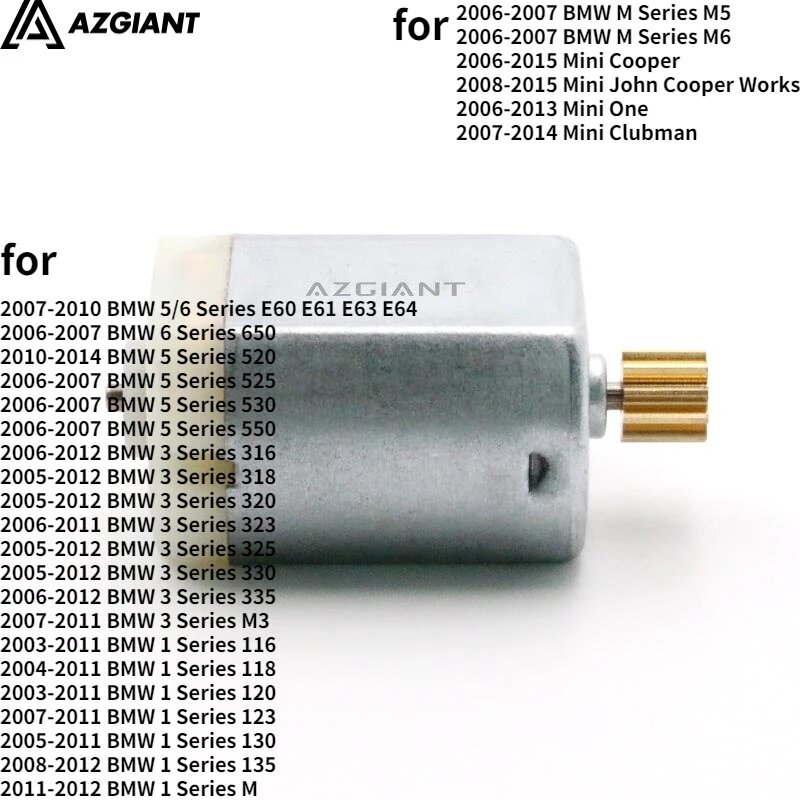 1020463 Двигатель блокировки ELV/ESL 1020463 Для BMW 1/3/5/6/M серии E60/61/63/64 650/550/530/525/520 M3/5/6 Mini Cooper/One/Clubman